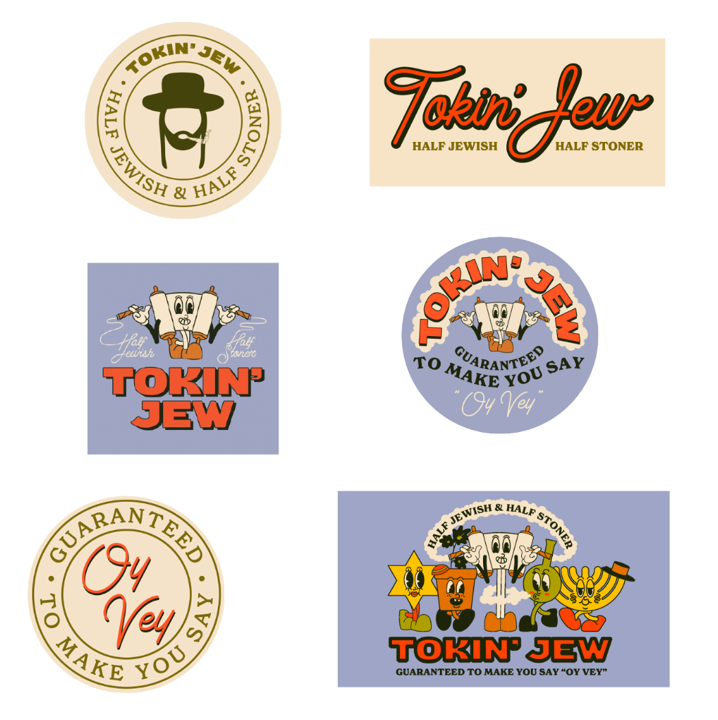 TJ Sticker Pack – Tokin' Jew